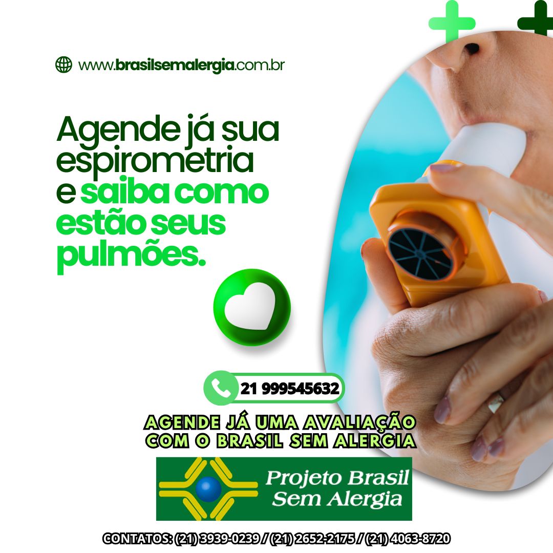 Agende seu exame de espirometria!